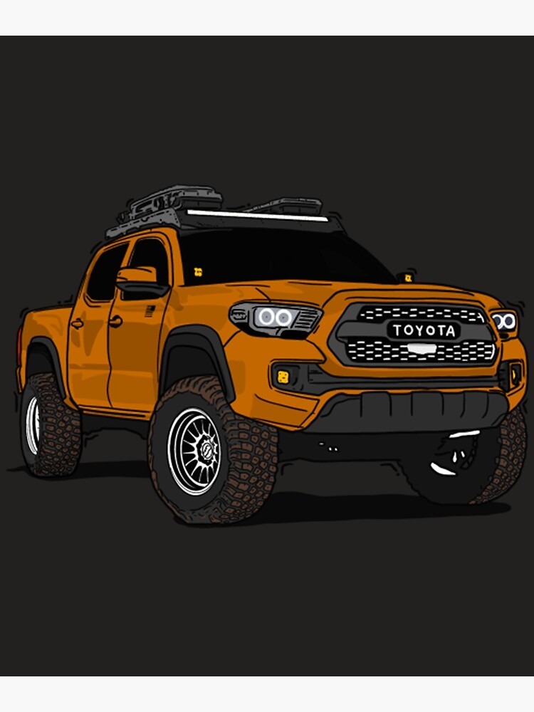 "Toyota 4runner Toyota 4Runner Orange" Art Print by MozaikDesign ...