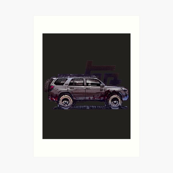 "Toyota 5th Gen 4Runner TRD - Black" Art Print for Sale by MozaikDesign ...