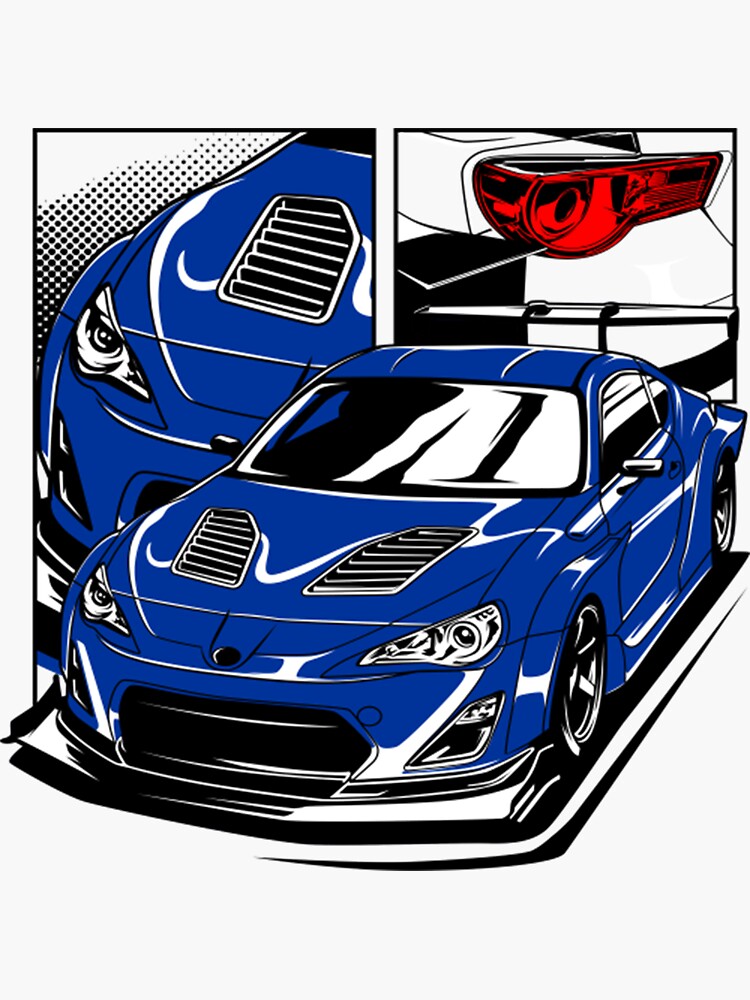 "Toyota Gt86 Toyota GT-86" Sticker for Sale by MozaikDesign | Redbubble