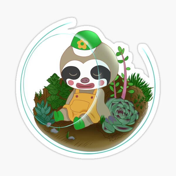 Sloth Crossing Stickers | Redbubble