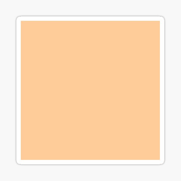 "Solid Pastel Orange Decorative Color" Sticker by Plantalicious | Redbubble