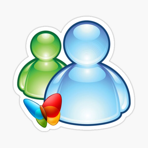 "MSN LOGO" Sticker by Miditto | Redbubble