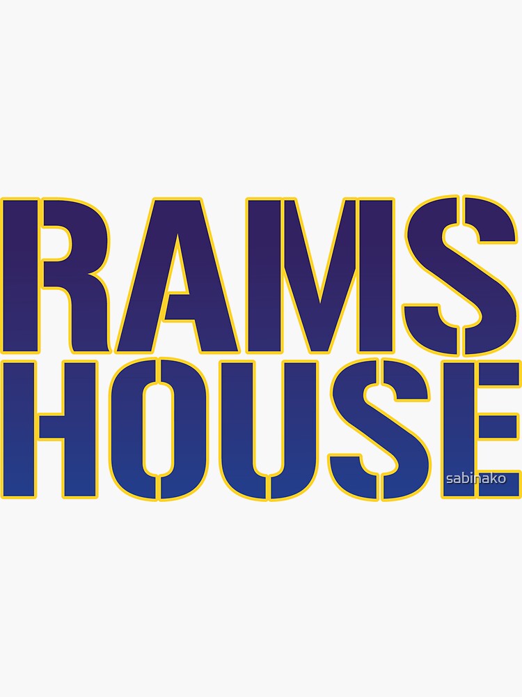 "Rams House" Sticker for Sale by sabinako | Redbubble