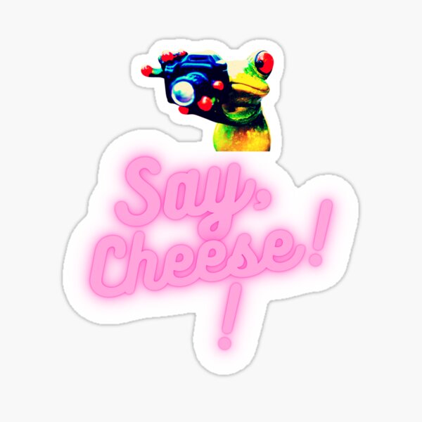 "Say, Cheese!!" Sticker for Sale by Said1998 | Redbubble