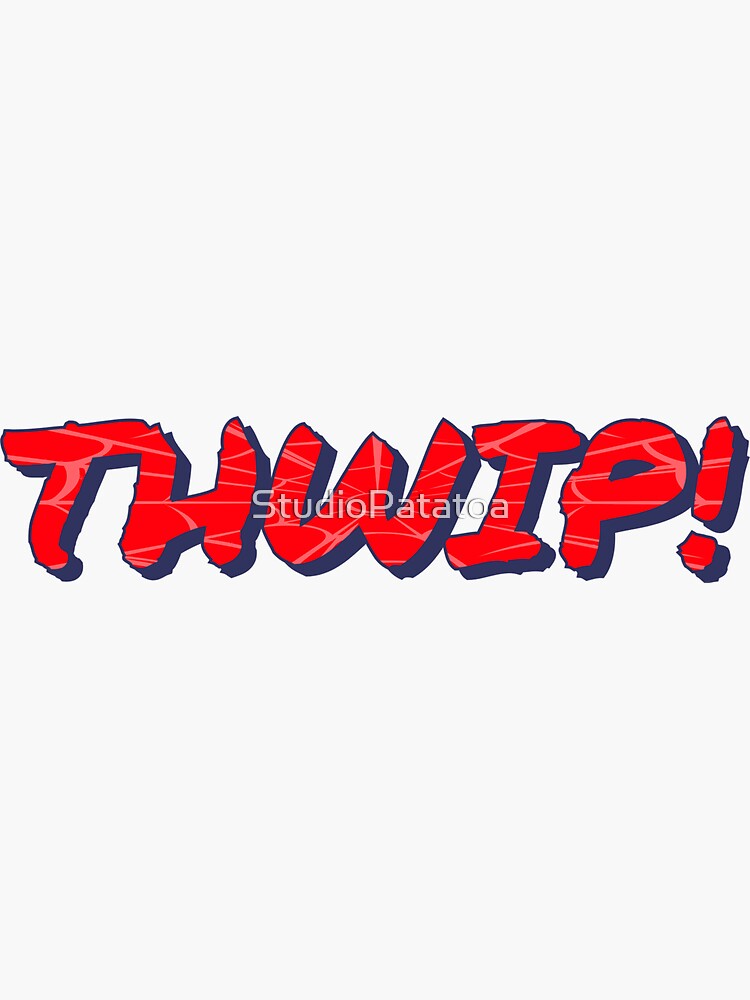 "Thwip!" Sticker by StudioPatatoa | Redbubble
