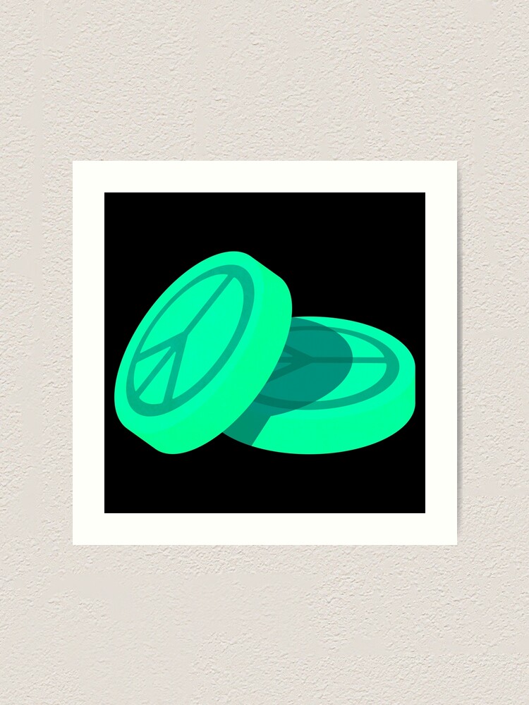 "Ecstasy Pills - Peace Symbol" Art Print by ElectricPharm | Redbubble
