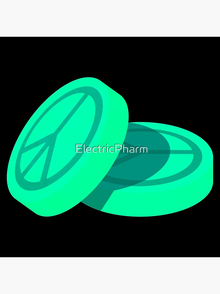 "Ecstasy Pills - Peace Symbol" Art Print by ElectricPharm | Redbubble