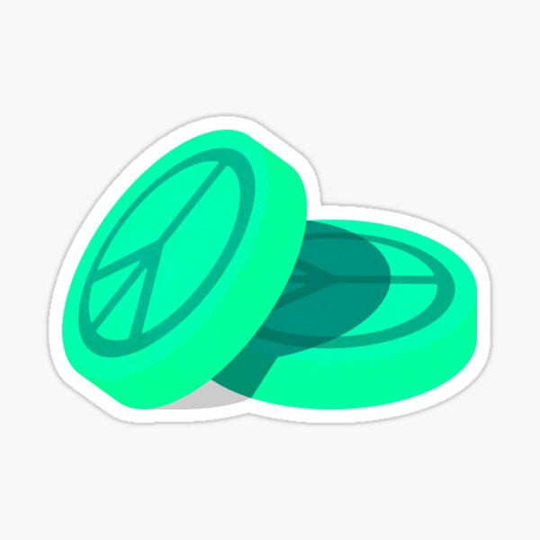 "Ecstasy Pills - Peace Symbol" Sticker by ElectricPharm | Redbubble