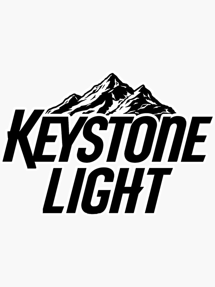 "Keystone Light Sticker" Sticker for Sale by Funny beagles | Redbubble