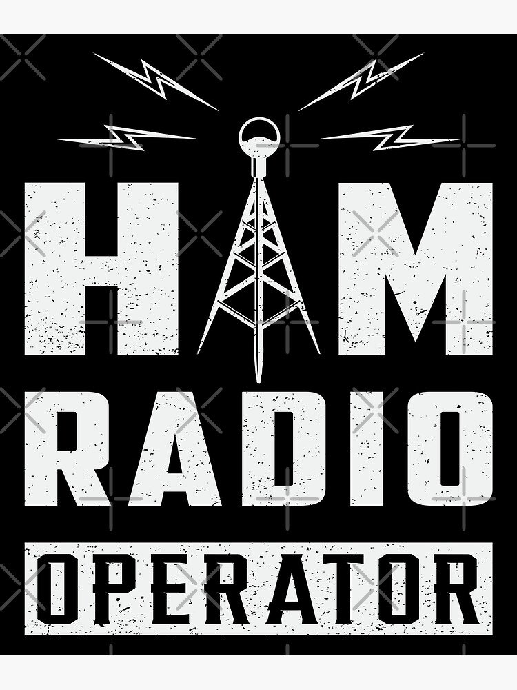 "HAM Radio Frequency Operator Antenna Amateur Gift" Poster for Sale by ...