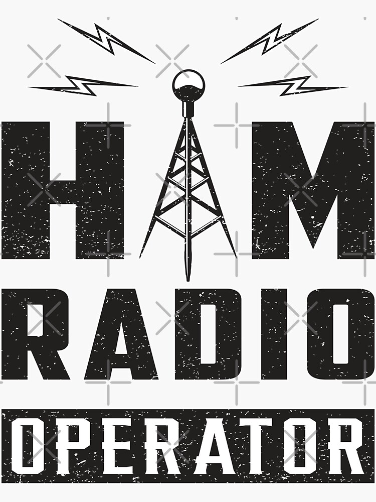"HAM Radio Amateur Frequency Operator Antenna Gift" Sticker for Sale by tshirtconcepts | Redbubble