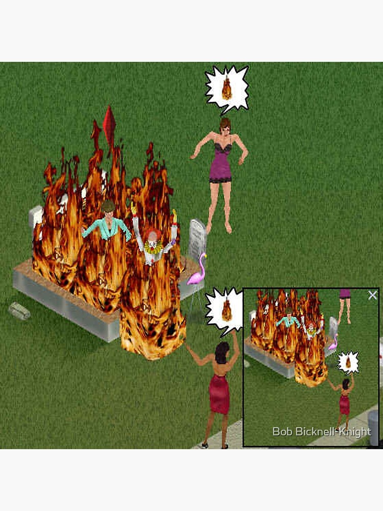 "The Sims Fire" Poster for Sale by bobbk | Redbubble