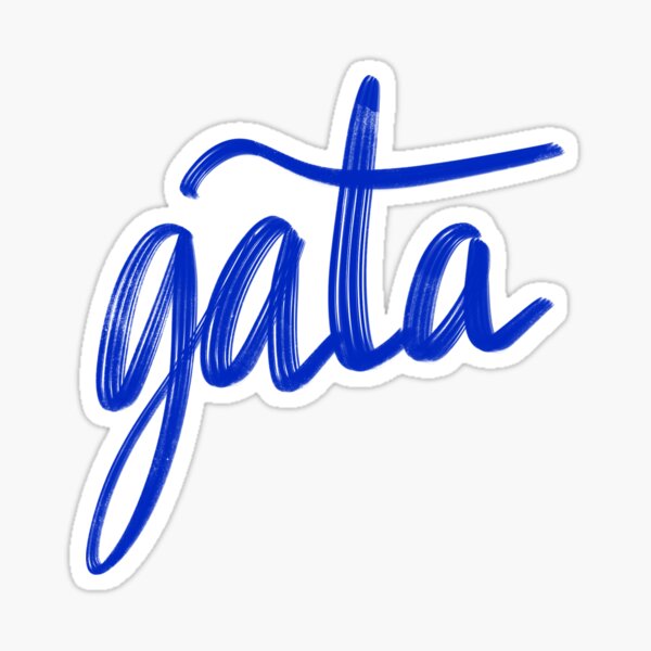"GATA" Sticker for Sale by Abby Schoppa | Redbubble