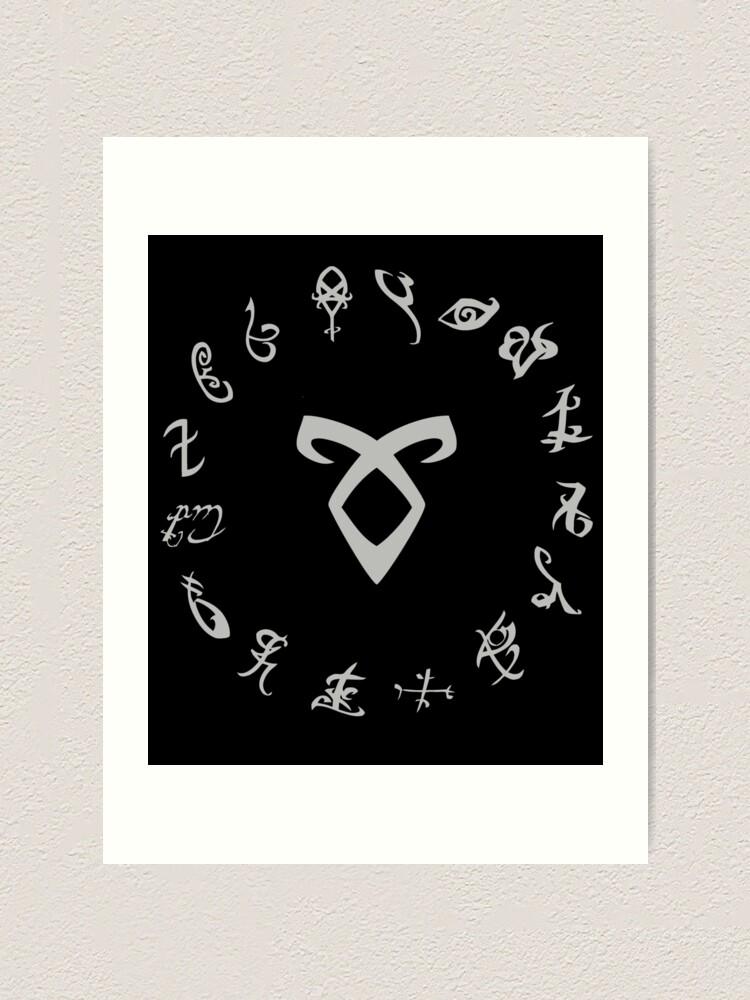 "All Runes Symbol - Shadowhunters" Art Print by jellyfishcream | Redbubble