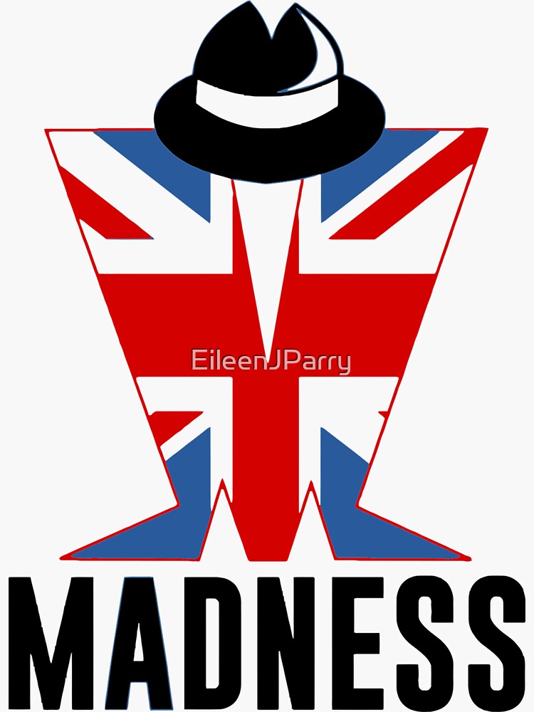 "Madness" Sticker for Sale by EileenJParry | Redbubble
