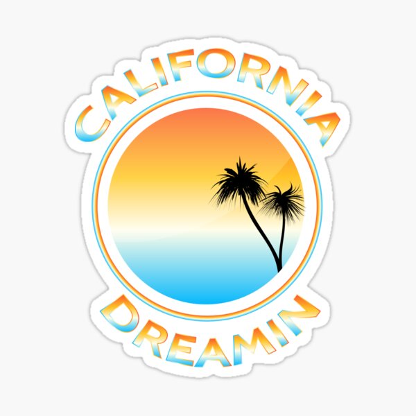 "California Dreamin'" Sticker for Sale by J-PRINT | Redbubble