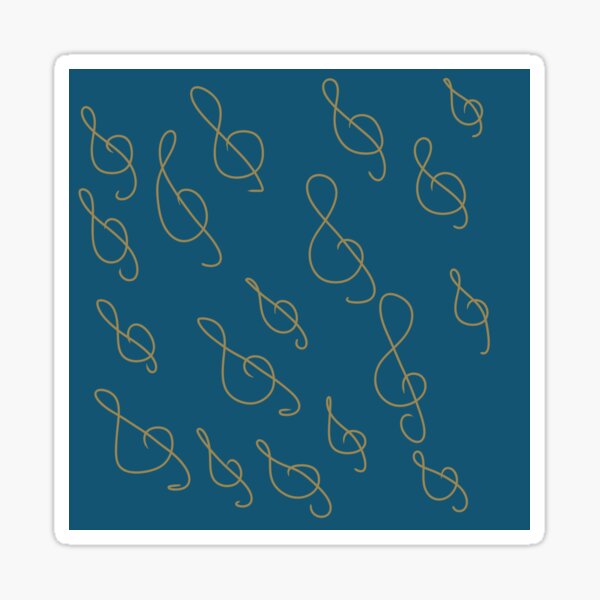 "Treble clef decoration" Sticker by jsebouvi | Redbubble