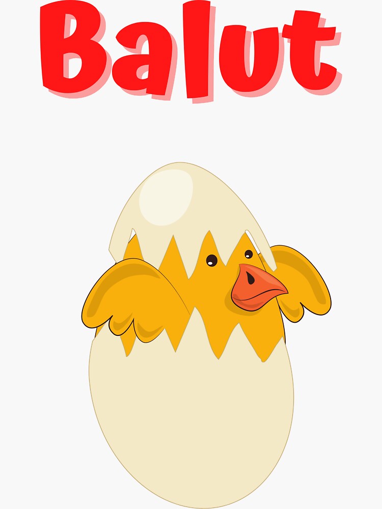 "Balut Funny Filipino Funny Gift T-Shirt Classic" Sticker by lhousshop ...