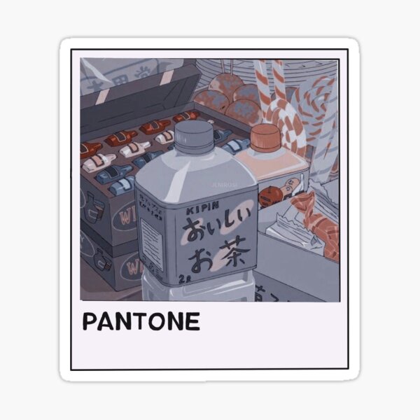"Pantone Anime aesthetic " Sticker for Sale by ADancingNerd | Redbubble