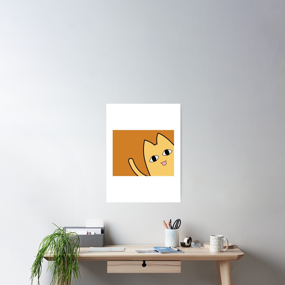 "OH MY GAH Cat Says Hello" Poster by hellusinatien | Redbubble