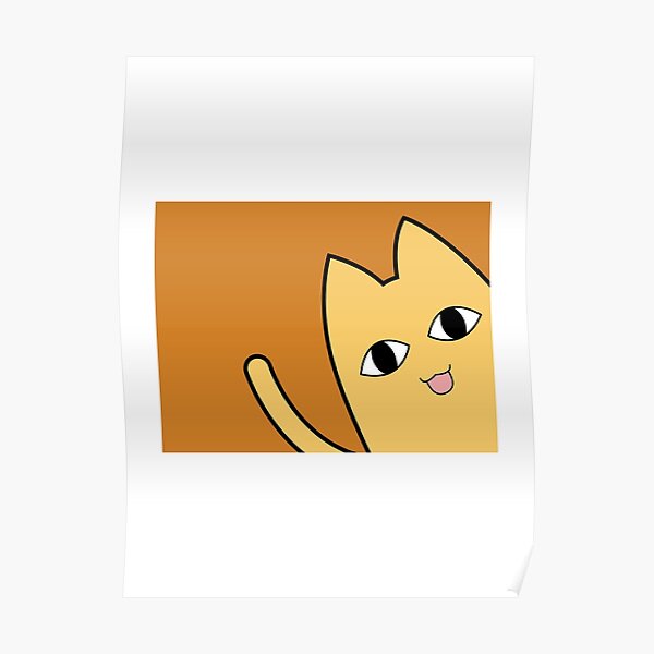 "OH MY GAH Cat Says Hello" Poster by hellusinatien | Redbubble