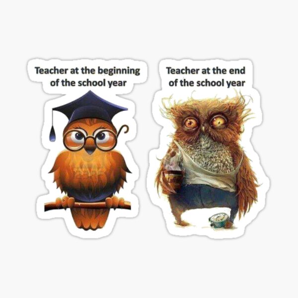 "School Meme" Sticker for Sale by xSleepyQueenx | Redbubble