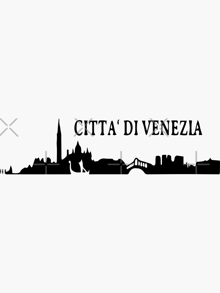 "venizia skyline" Sticker for Sale by carmelplaza | Redbubble