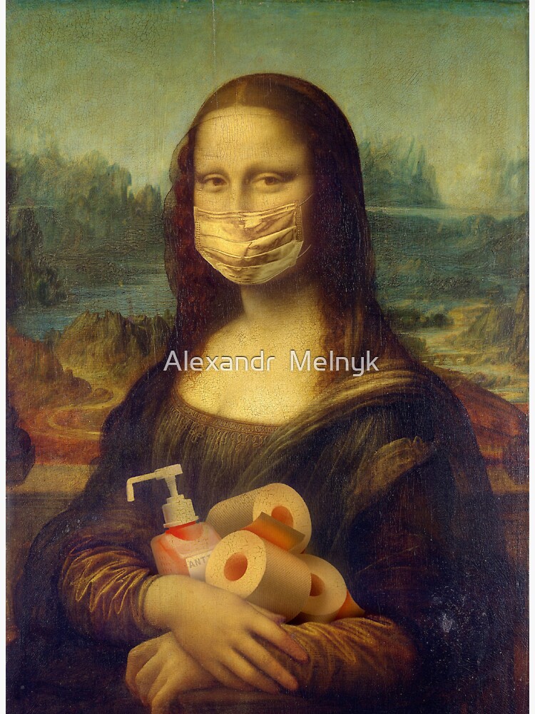 "Mono lisa" Sticker by flourpacket | Redbubble