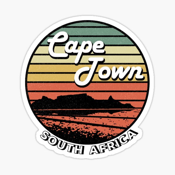 "Cape Town Table Mountain South Africa Vintage" Sticker for Sale by ...