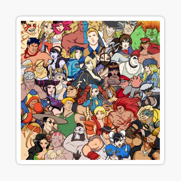 "Street Fighter V Collage" Sticker for Sale by kvisuxls | Redbubble