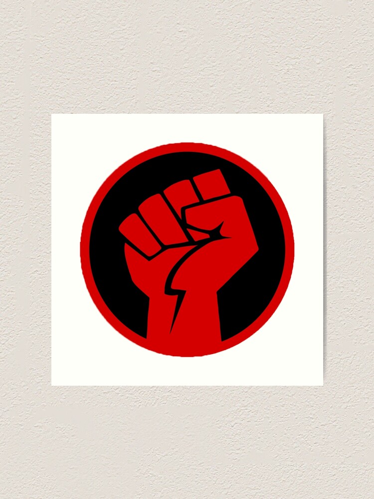 "Red Revolution Fist" Art Print by Thelittlelord | Redbubble
