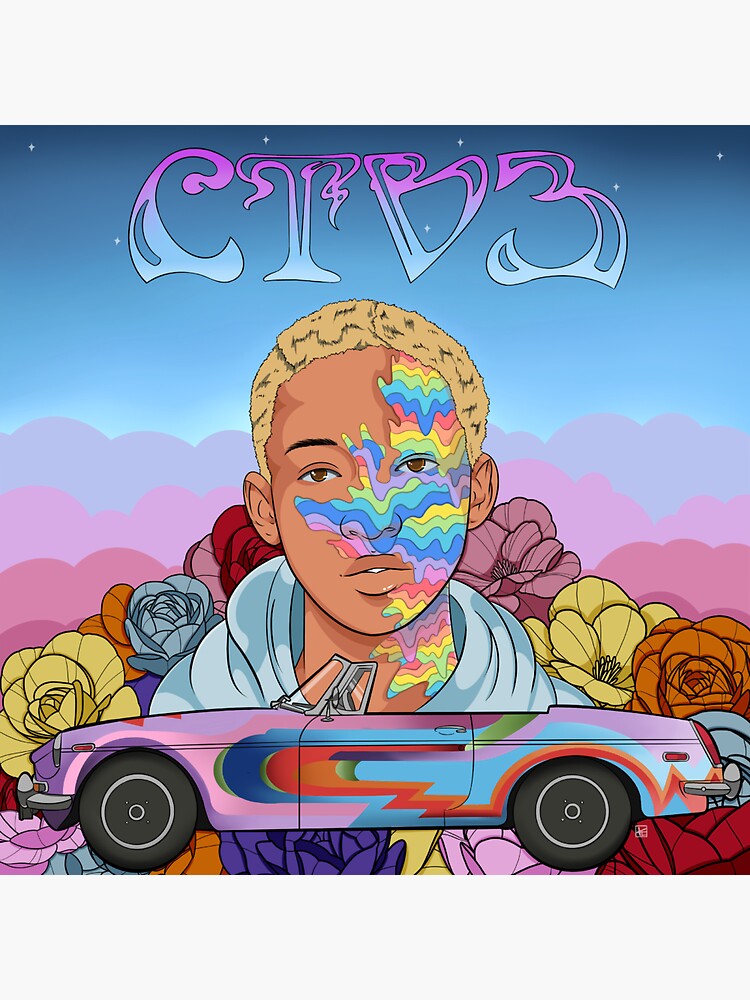 "Jaden Smith : CTV3" Sticker for Sale by kvisuxls | Redbubble