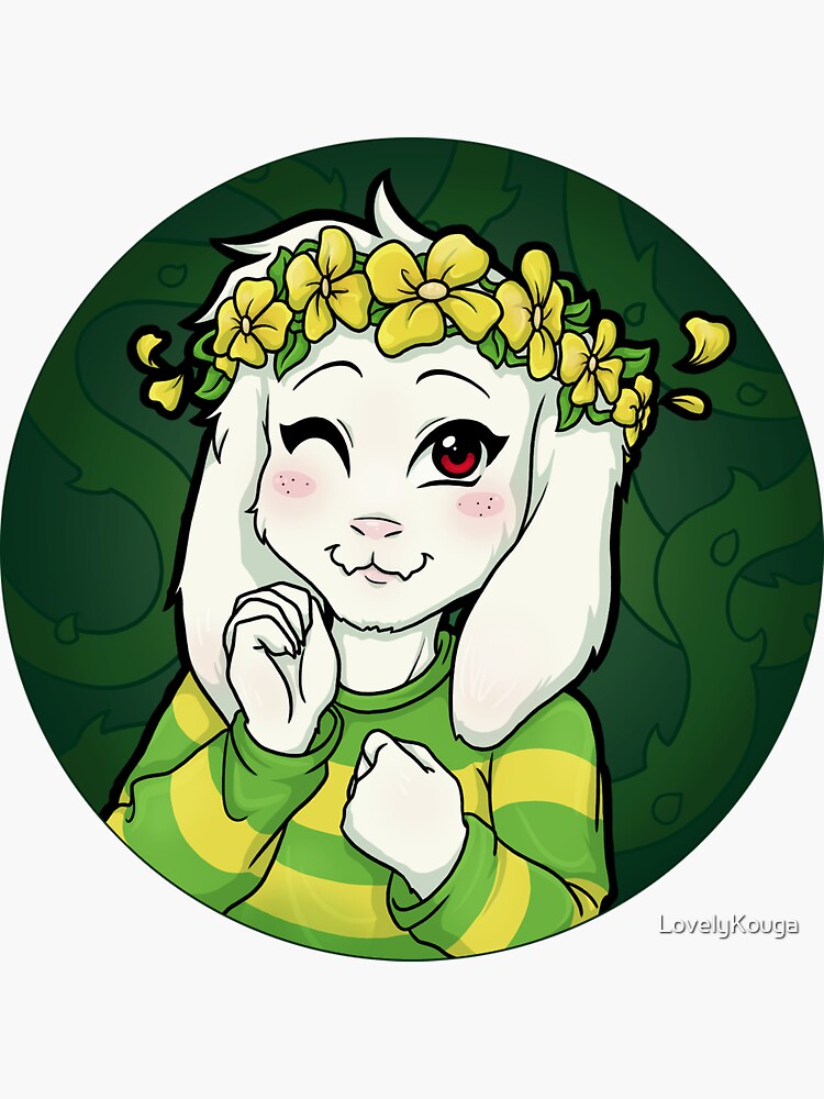 "Asriel" Sticker by LovelyKouga | Redbubble