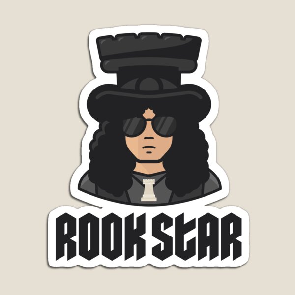 "The Rook Star Rock Star" Magnet for Sale by SidekickPressCo | Redbubble