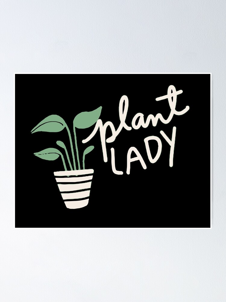 "plant lady cute pot pots plants love mom cursive writting minimal ...