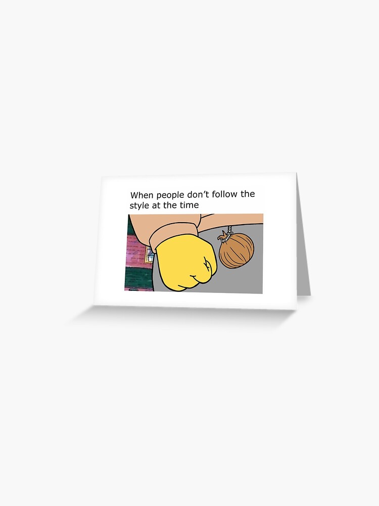 "The Simpsons Arthur Meme" Greeting Card for Sale by thebcarts | Redbubble