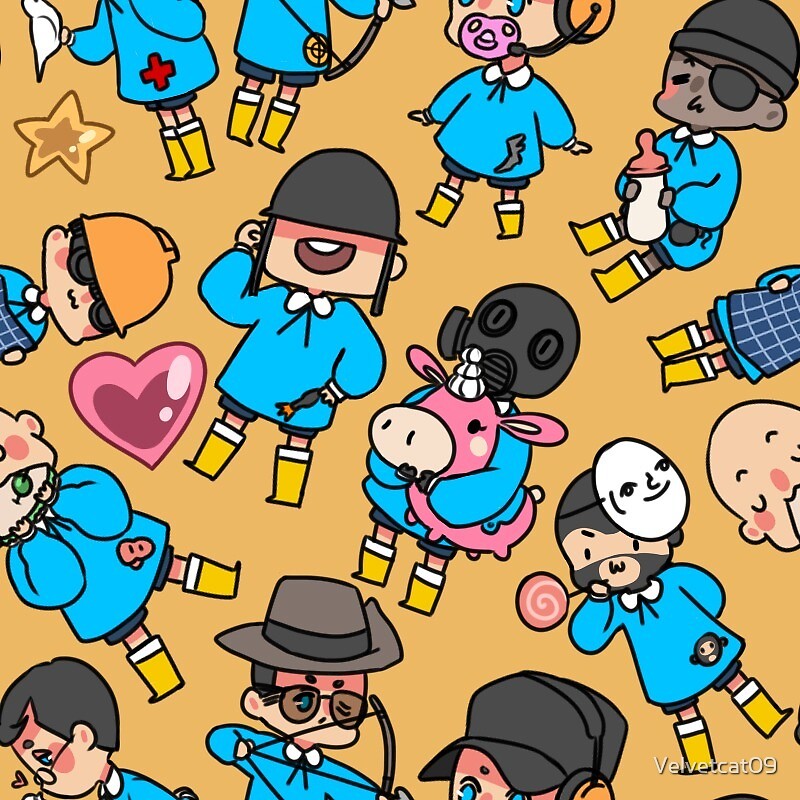 "TF2 kiddies YLW" by Velvetcat09 | Redbubble