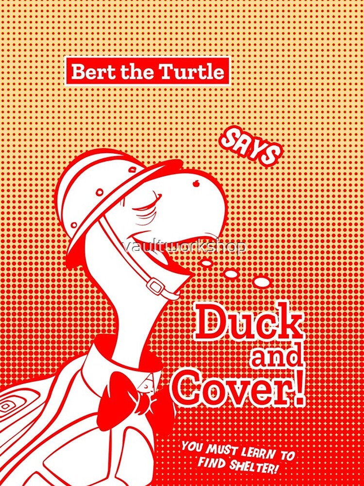 "Bert the Turtle says Duck and Cover! Clean Version" iPhone Case for ...