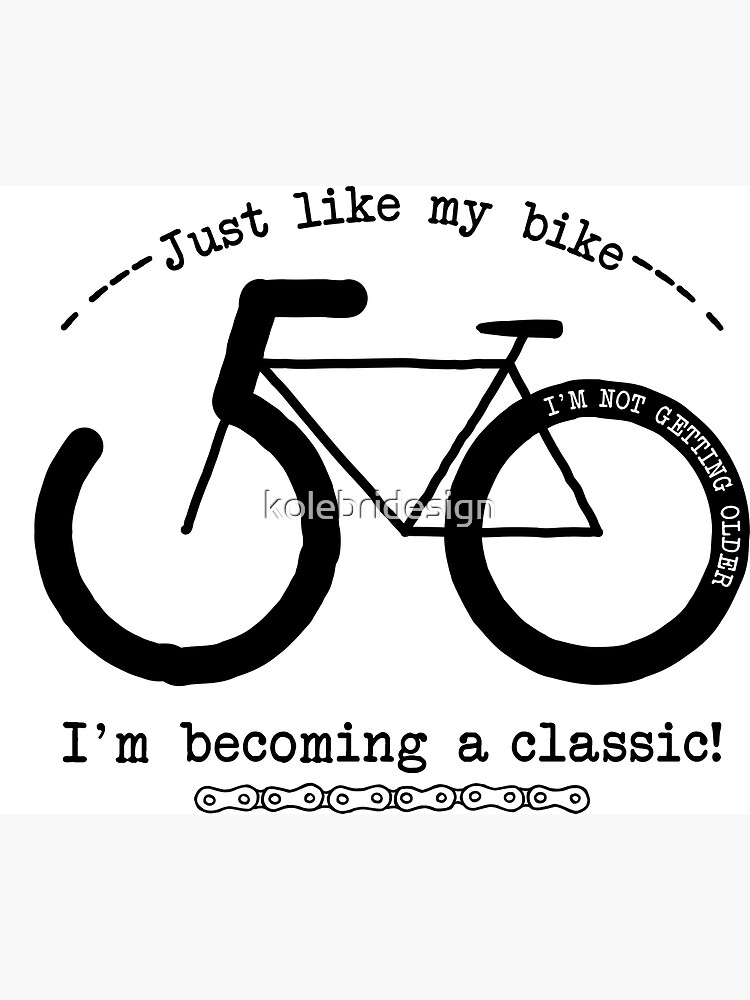 "50th birthday bike" Poster by kolebridesign | Redbubble