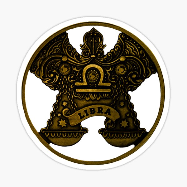 "Libra" Sticker for Sale by Astrofairys | Redbubble