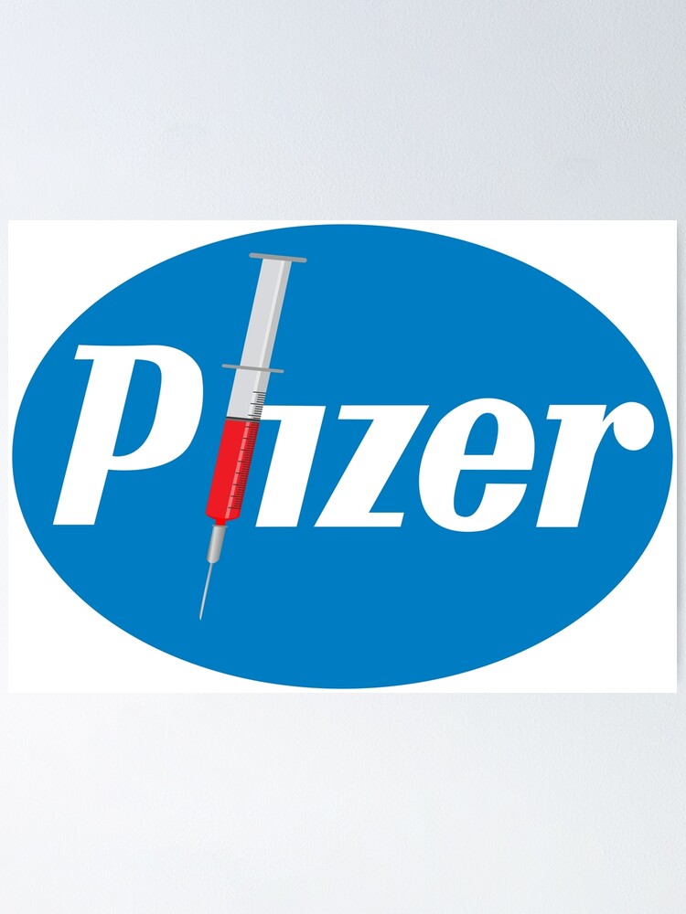 "Pfizer Vaccine COVID-19 Sticker" Poster for Sale by ilo27 | Redbubble