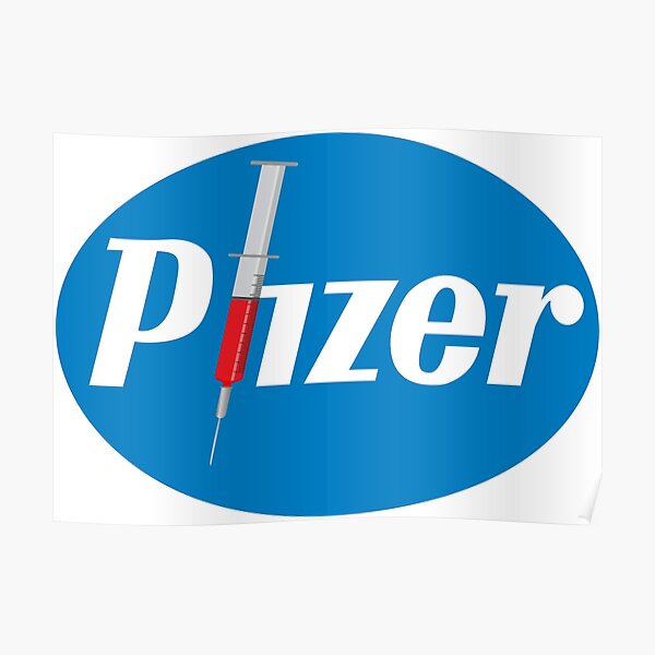 "Pfizer Vaccine COVID-19 Sticker" Poster for Sale by ilo27 | Redbubble