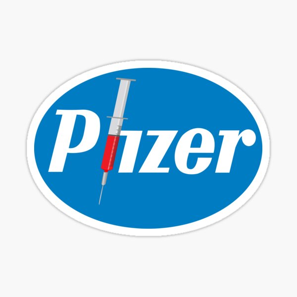 "Pfizer Vaccine COVID-19 Sticker" Sticker for Sale by ilo27 | Redbubble