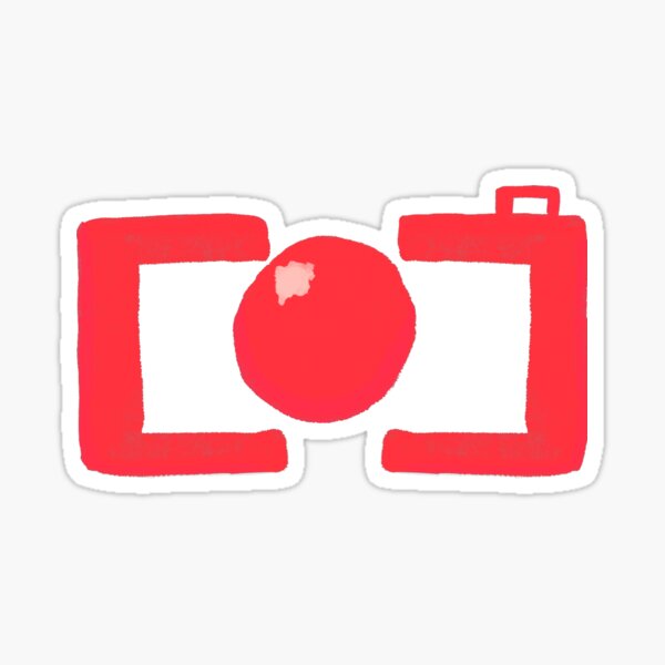 "Red Logo" Sticker for Sale by CourierCallig | Redbubble