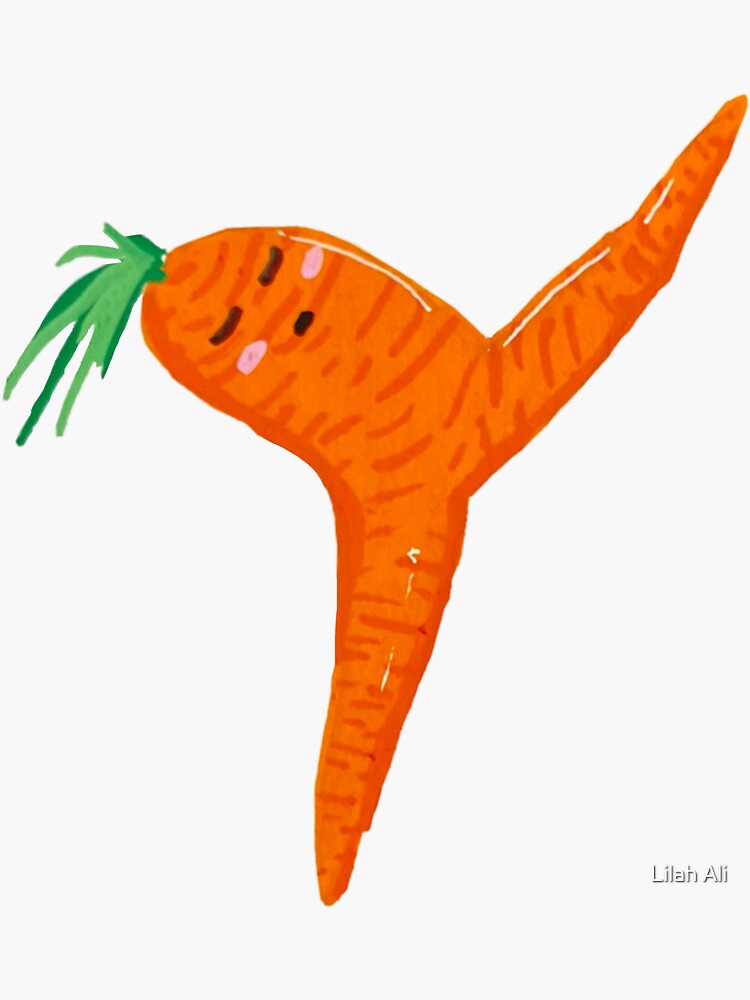 "Dancing carrot " Sticker by LilahAli | Redbubble