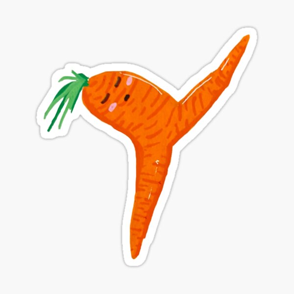 "Dancing carrot " Sticker by LilahAli | Redbubble