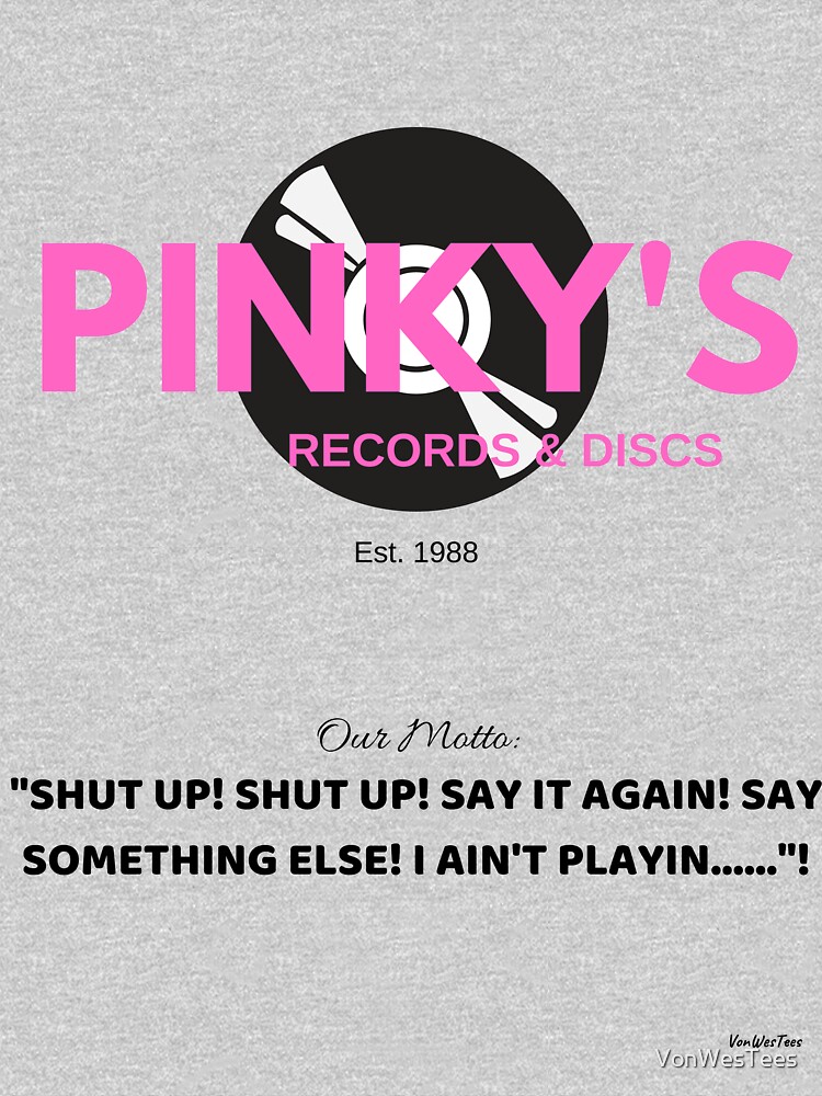 "Funny Parody - Friday's Pinky's Records & Discs" T-shirt for Sale by ...
