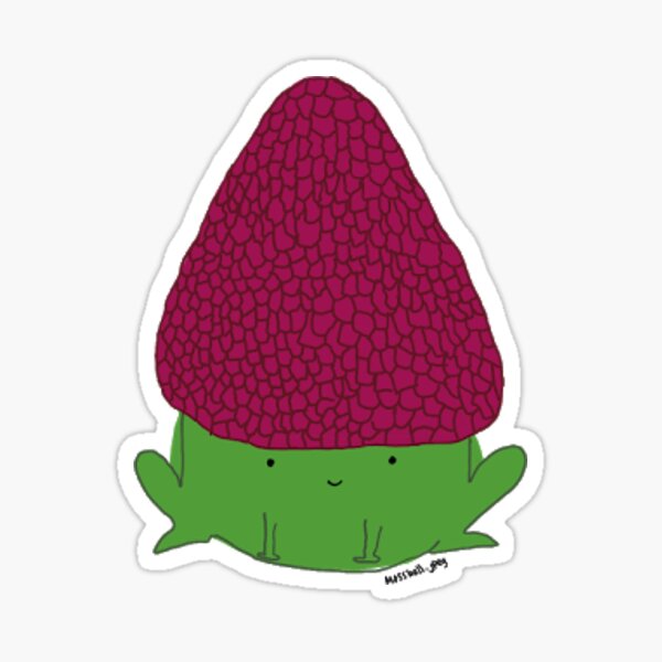 "lil frog with raspberry hat" Sticker for Sale by deannas0807 | Redbubble