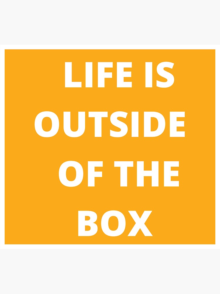 "Outside of the box 2" Sticker for Sale by TheHappyBomb | Redbubble