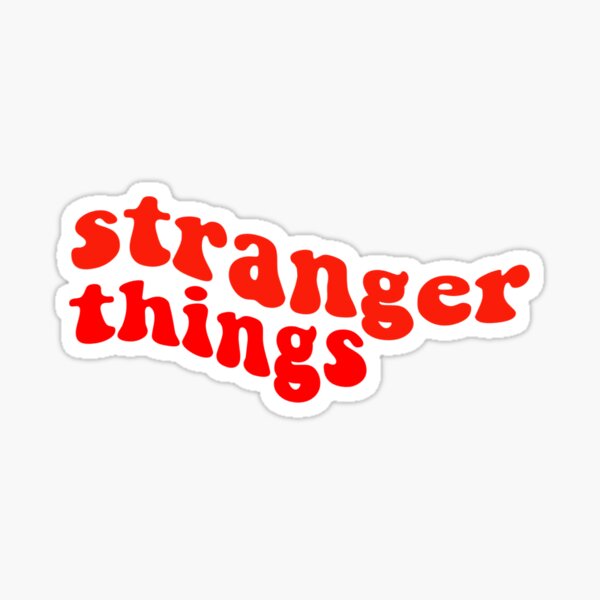 "stranger things logo sticker" Sticker for Sale by fbstickers | Redbubble